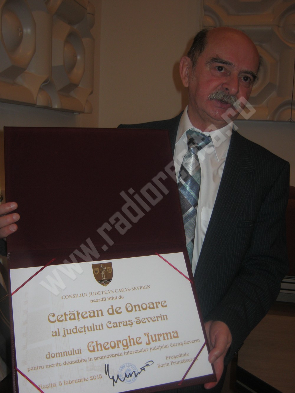 [FOTO] Cărturarul Gheorghe Jurma a devenit “Cetățean de onoare al ...